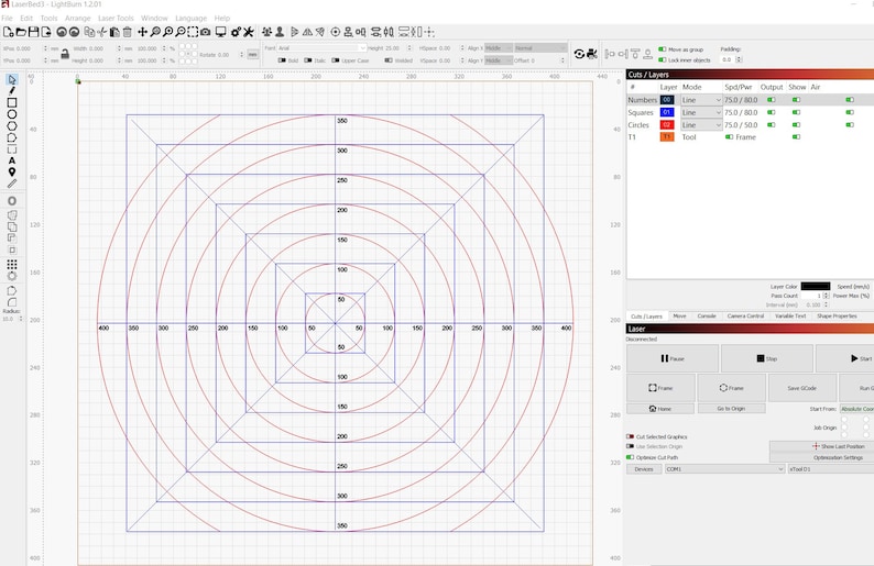 Lightburn Xtool D1 and Pro Grids Full Work Surface Grids - Etsy Australia