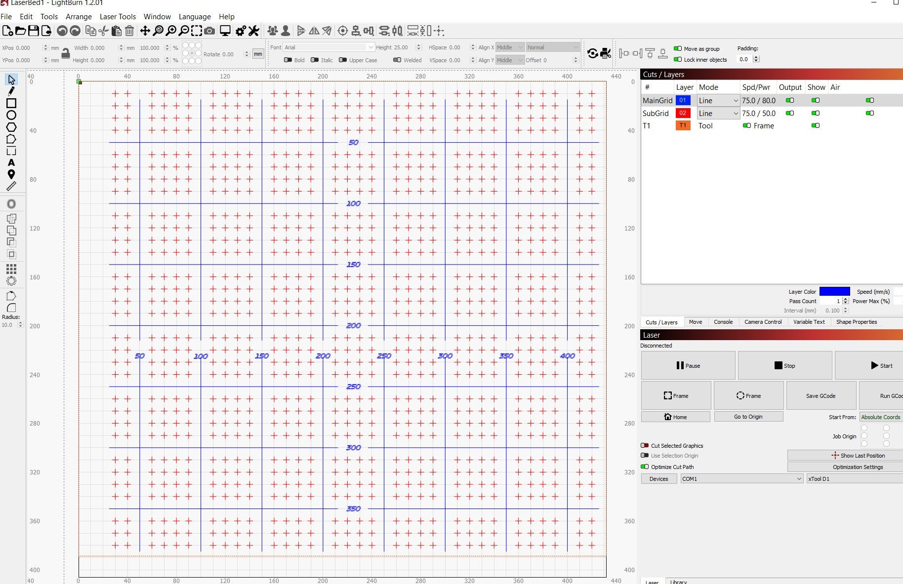Lightburn Xtool D1 and Pro Grids Full Work Surface Grids - Etsy Canada