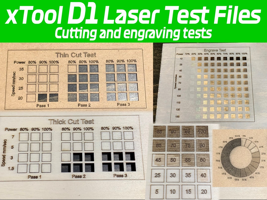 Creative Space Xtool D1 Laser Test Files Engrave Test Cut - Etsy Creative Space Xtool D1 Laser Test Files Engrave Test Cut - Etsy