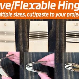 Live Hinge Flexible Hinge Files SVG Lightburn Plywood - Etsy