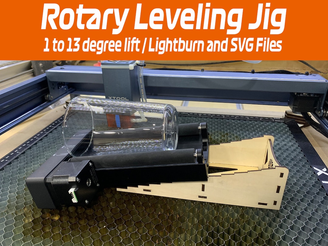 Rotary Leveling Jig | 1-13 Degree Lift | RA2 Pro | Xtool, Ortur, LM2 ...