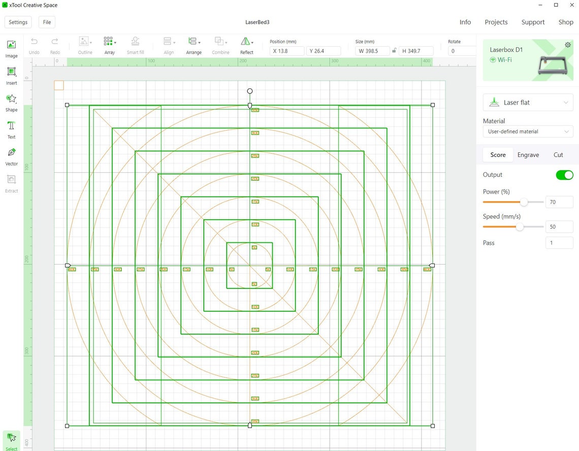 Creative Space Xtool D1 & Pro Grids Full Work Surface Grids - Etsy