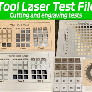 Creative Space Xtool D1 Laser Test Files Engrave Test Cut - Etsy