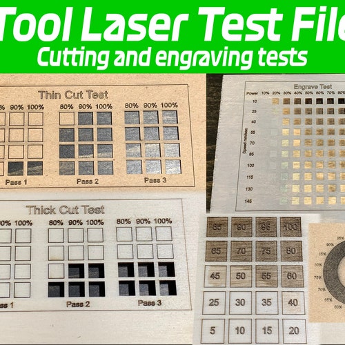 Creative Space Xtool D1 Laser Test Files Engrave Test Cut - Etsy Canada