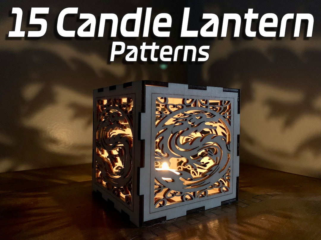 15 Candle Lantern Patterns Lightburn SVG Digital Cut - Etsy