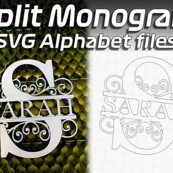 Lightburn Monogram - Etsy