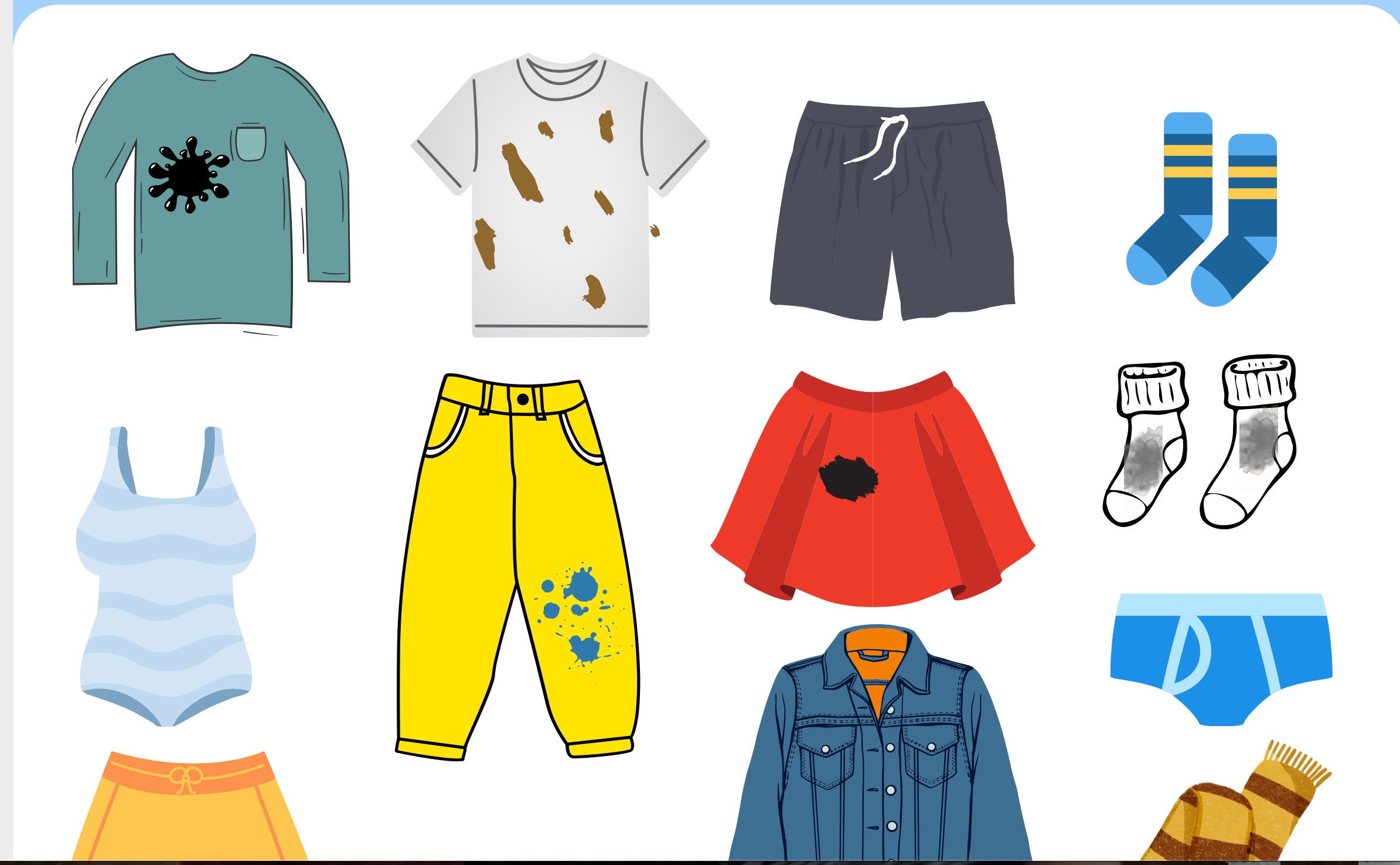 Laundry Sort File Folder Lifeskills Game - Etsy