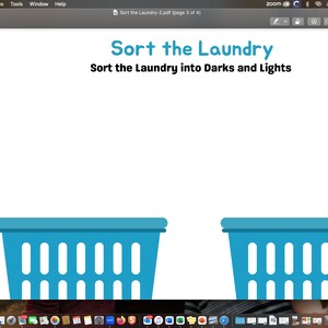 Laundry Sort File Folder Lifeskills Game - Etsy