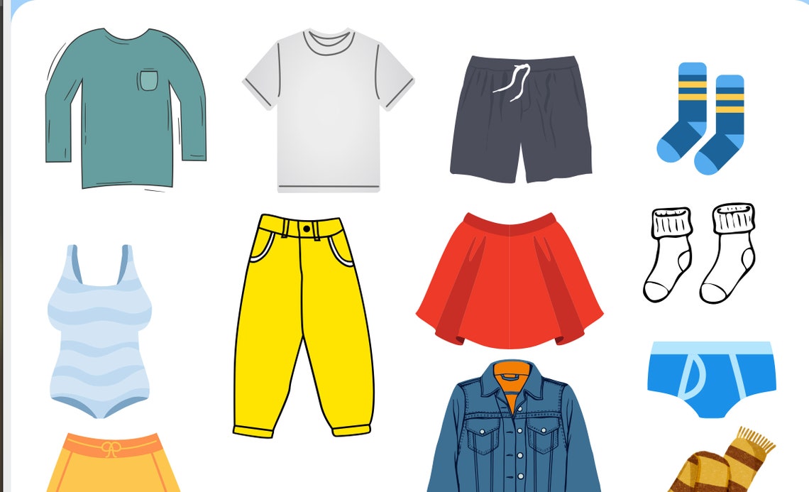 Laundry Sort File Folder Lifeskills Game - Etsy