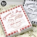 RETRO PIZZA BOX Personalised 7 Party Box. Small Pizza. Wedding Graze ...