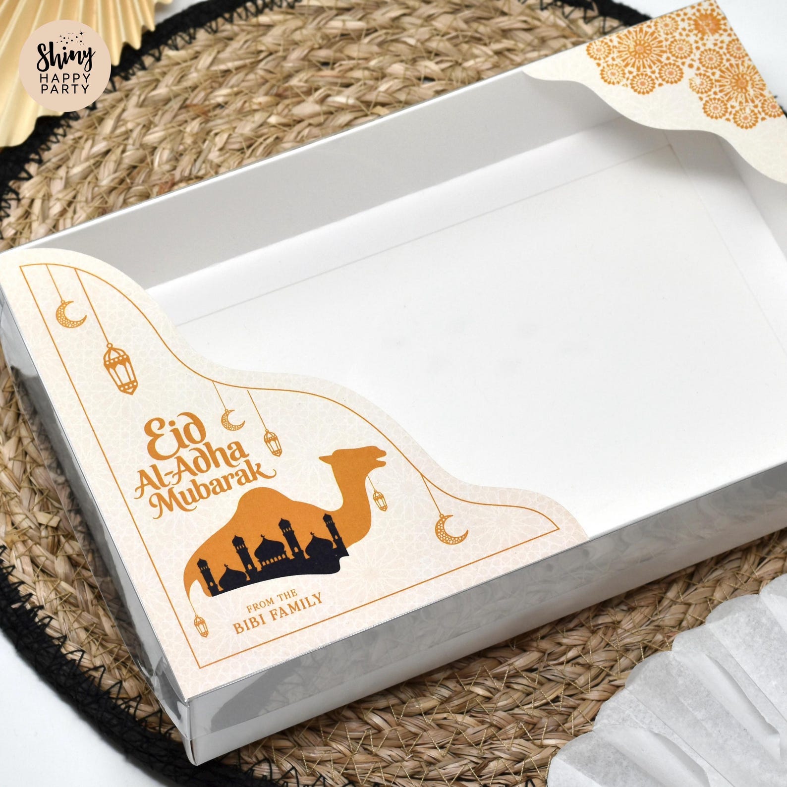 EID Al Adha Mubarak FESTIVAL Personalised Party Box - Favor Box, Cake ...