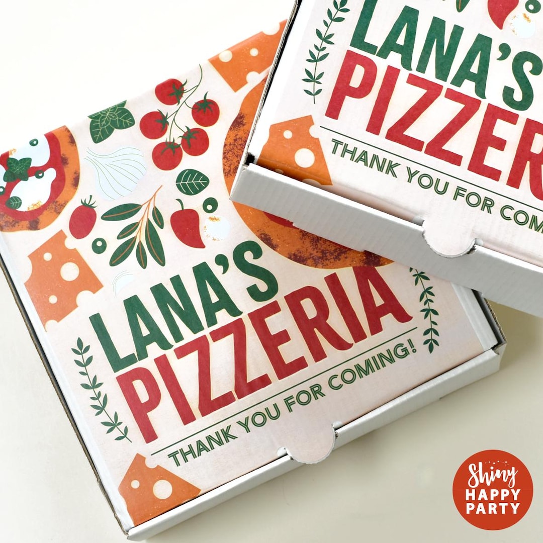 PIZZA PICNIC BOX – Personalised 7" Party & Graze Box for Small Pizza ...
