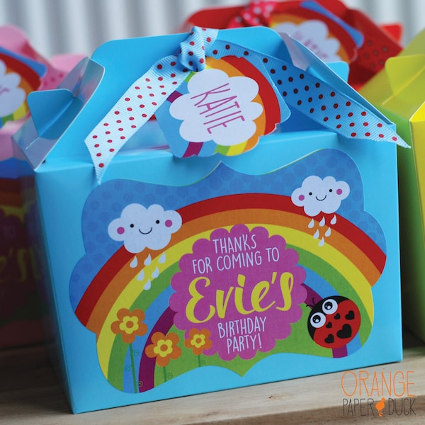 Rainbow Bright Lunch Box - Etsy