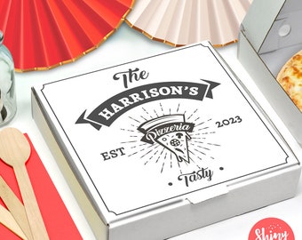 AMORE PIZZA BOX Personalised 7 Party Box. Small Pizza. Wedding Graze ...
