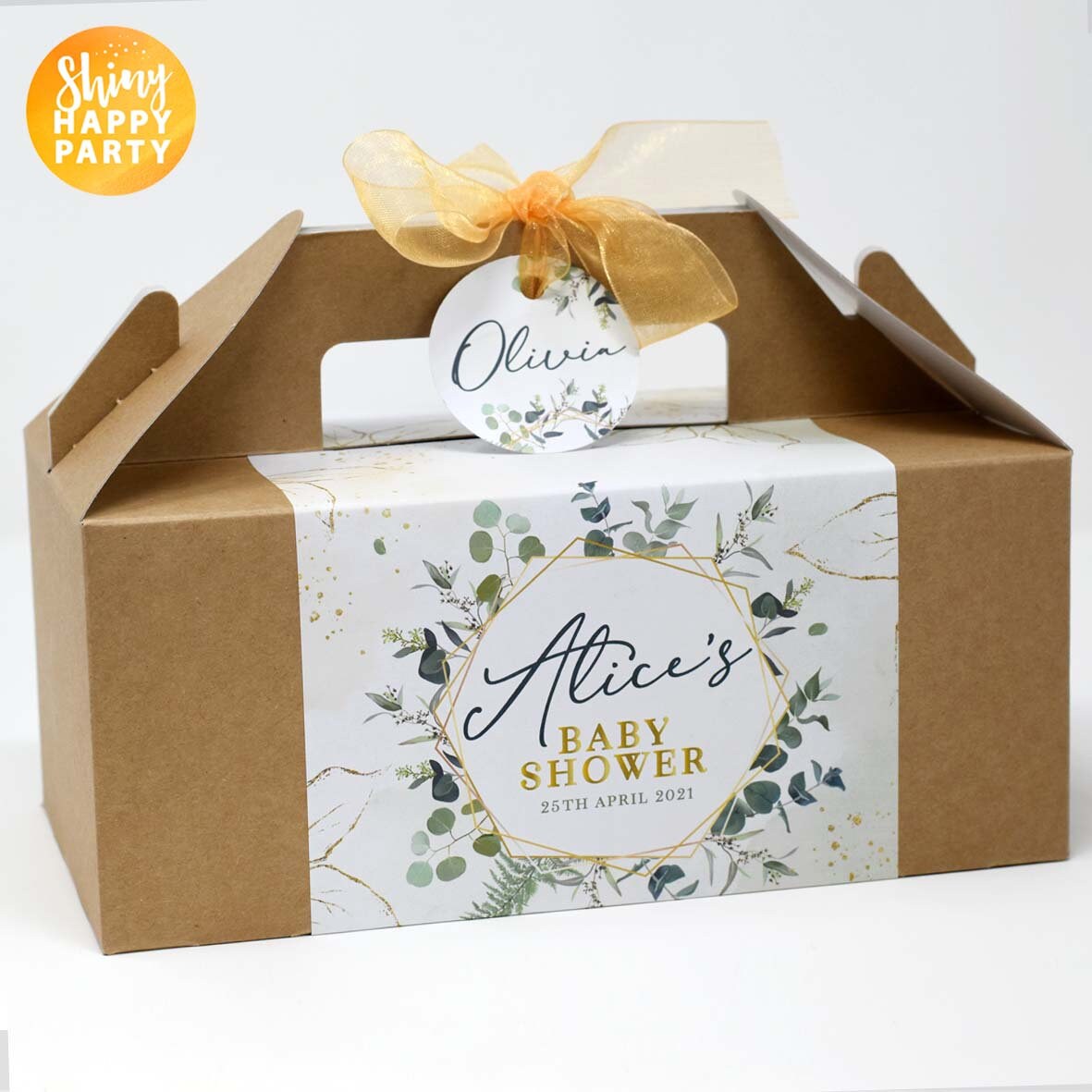 Party Favors sweetie bagbox-Birthday Personalised Baby jungle animals ...