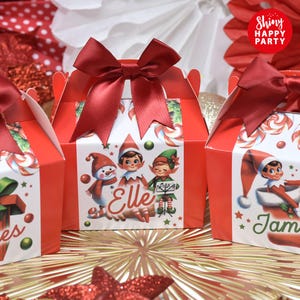 CHRISTMAS ELF BOXES Personalised Treats - Fill With Festive Gifts ...