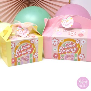 TWO GROOVY Personalised Party Box Bottle Wrappers - Etsy