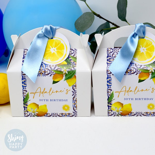 Lemon Favor Boxes - Etsy