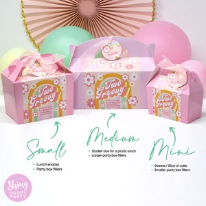 Two Groovy Personalized Party Box – Birthday Decor & Gift Bags - Etsy