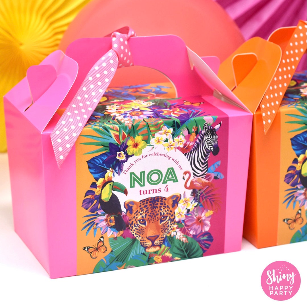 TROPICAL JUNGLE Personalised Party Box - Add Matching Paperie to Co ...