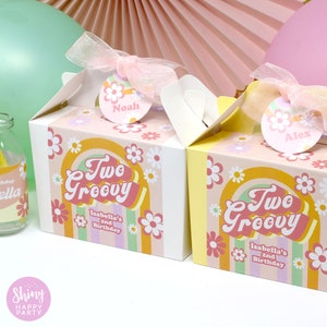 TWO GROOVY Personalised Party Box Bottle Wrappers - Etsy