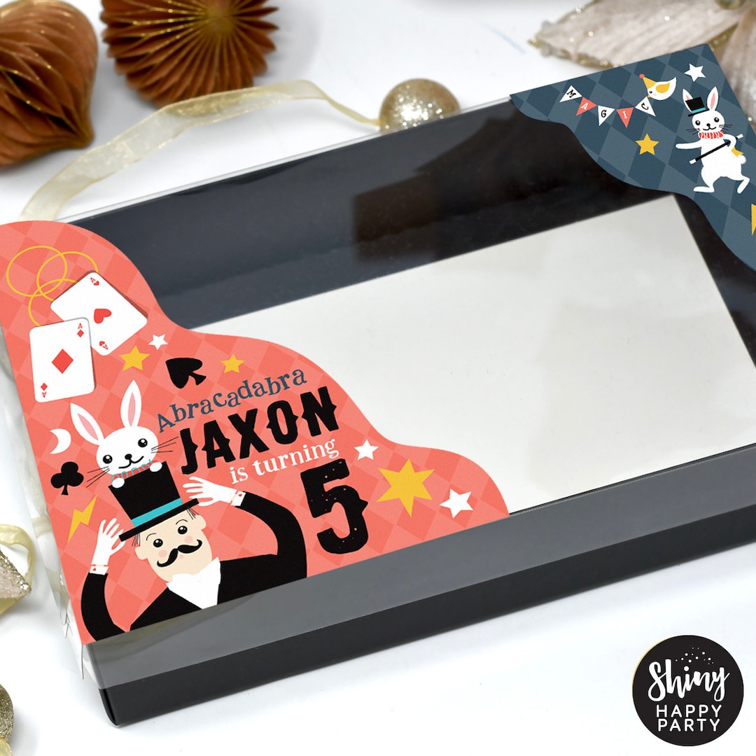 MAGIC GRAZE Box Personalised Party Box Clear Lid. Party Food Tray. Fill ...