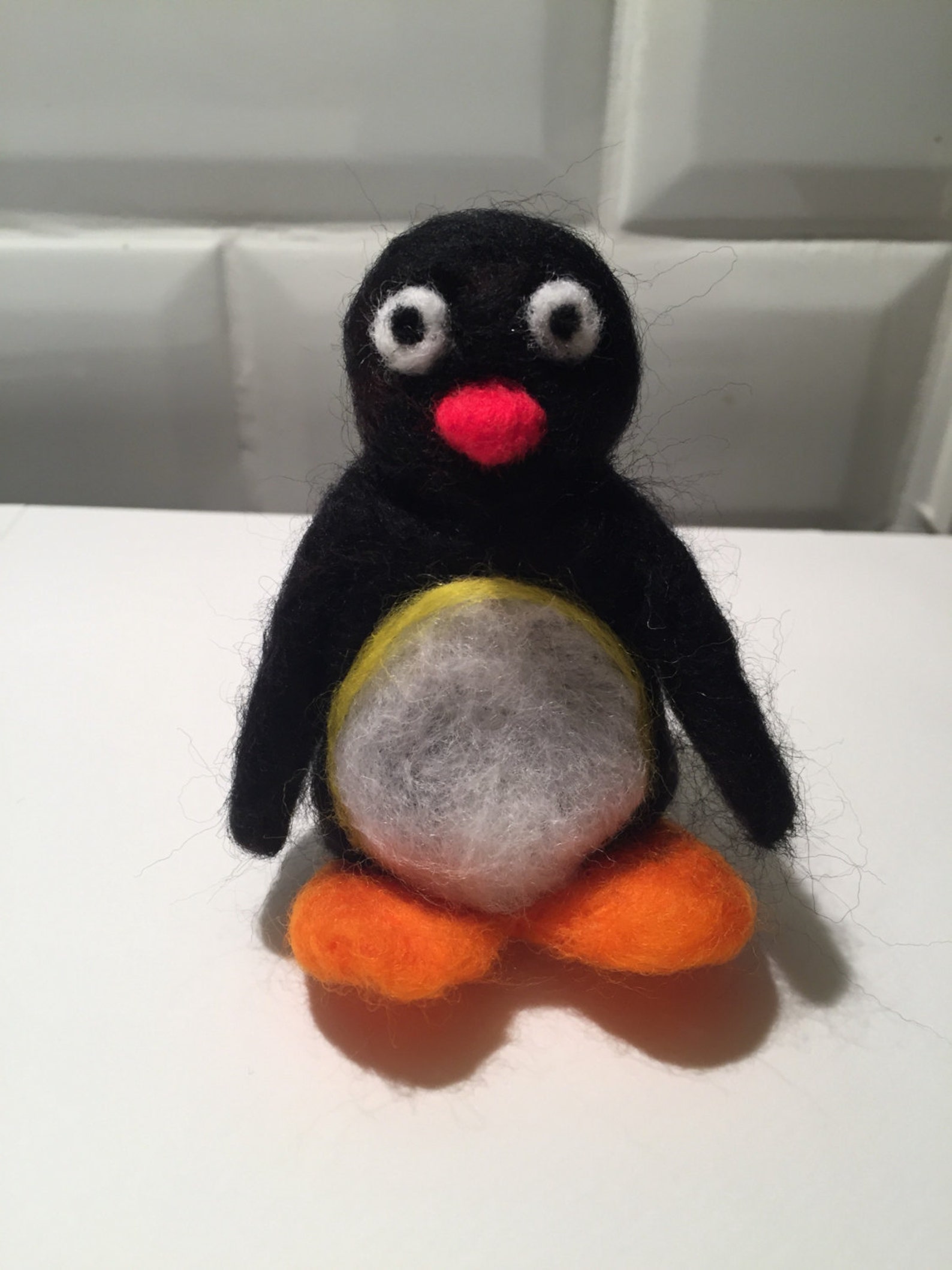 Needle Felt PINGU Penguin Hand Made Vintage Retro TV Show - Etsy