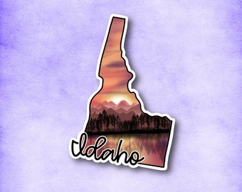 Idaho Sticker State Sticker Weatherproof Sticker for - Etsy