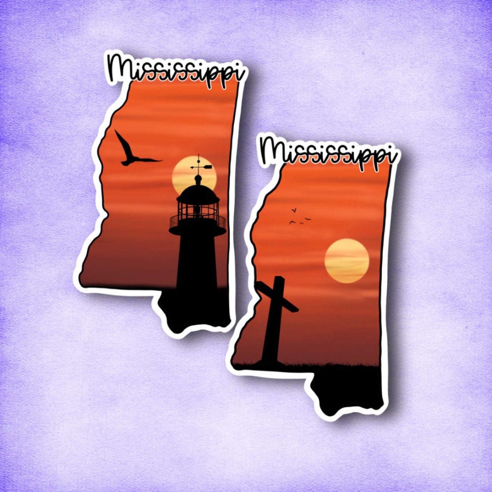 Mississippi Sticker Pack Custom State Sticker Stickers for - Etsy UK