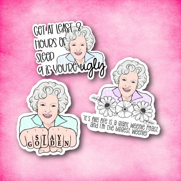 Betty White Stickers - Etsy