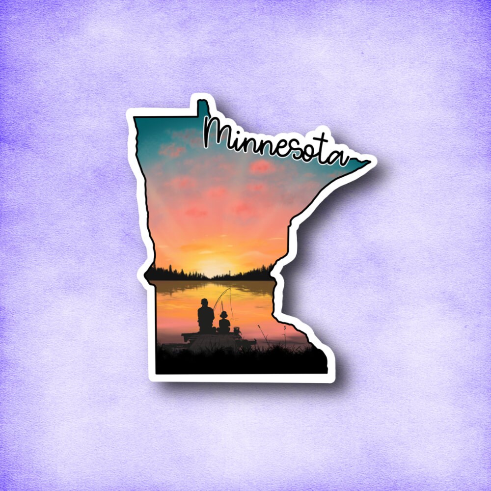Minnesota sticker pack Custom state sticker stickers for | Etsy