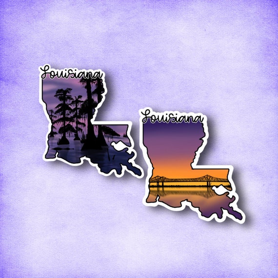 Louisiana Sticker Pack Custom State Sticker Stickers for | Etsy