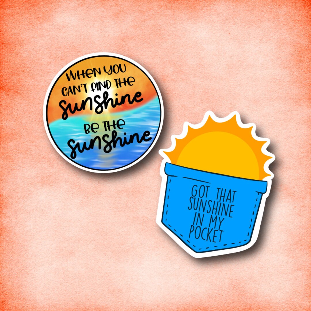 Sunshine Stickers Sticker Sheet Sticker Pack Aesthetic - Etsy