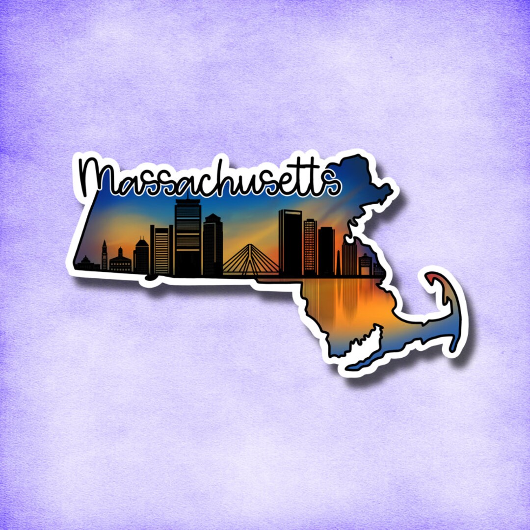Massachusetts Sticker Pack Custom State Sticker Stickers for - Etsy