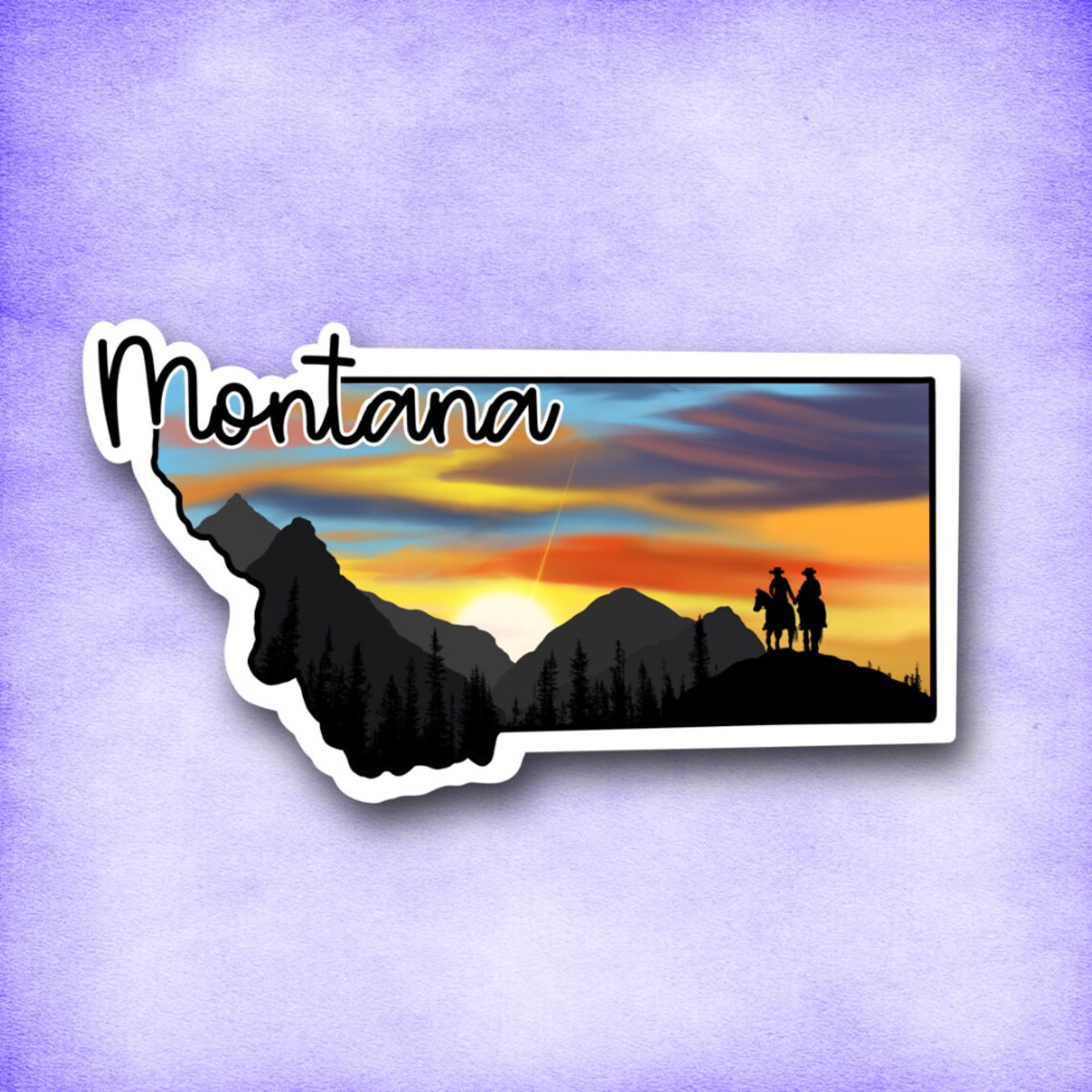 Montana sticker pack Custom state sticker stickers for | Etsy
