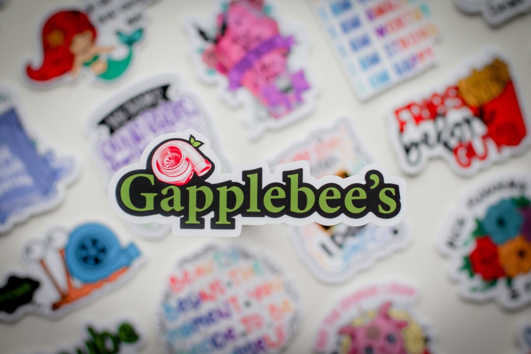 Gapplebees Car Lover Sticker | Racecar Turbo Men Funny Vinyl Die Cut ...