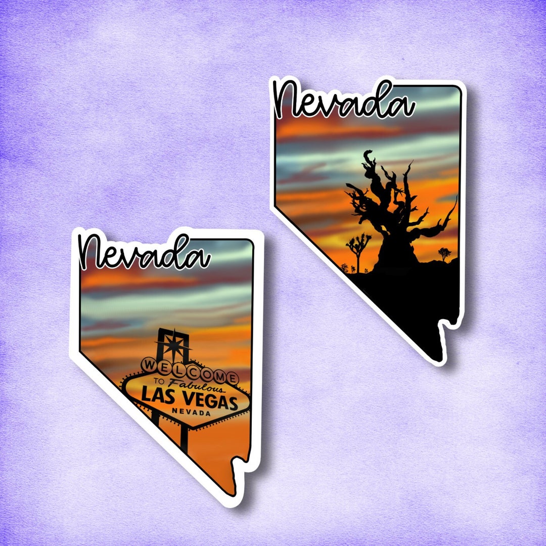Nevada Sticker Pack, Custom State Sticker, Stickers for Laptop, Sticker ...