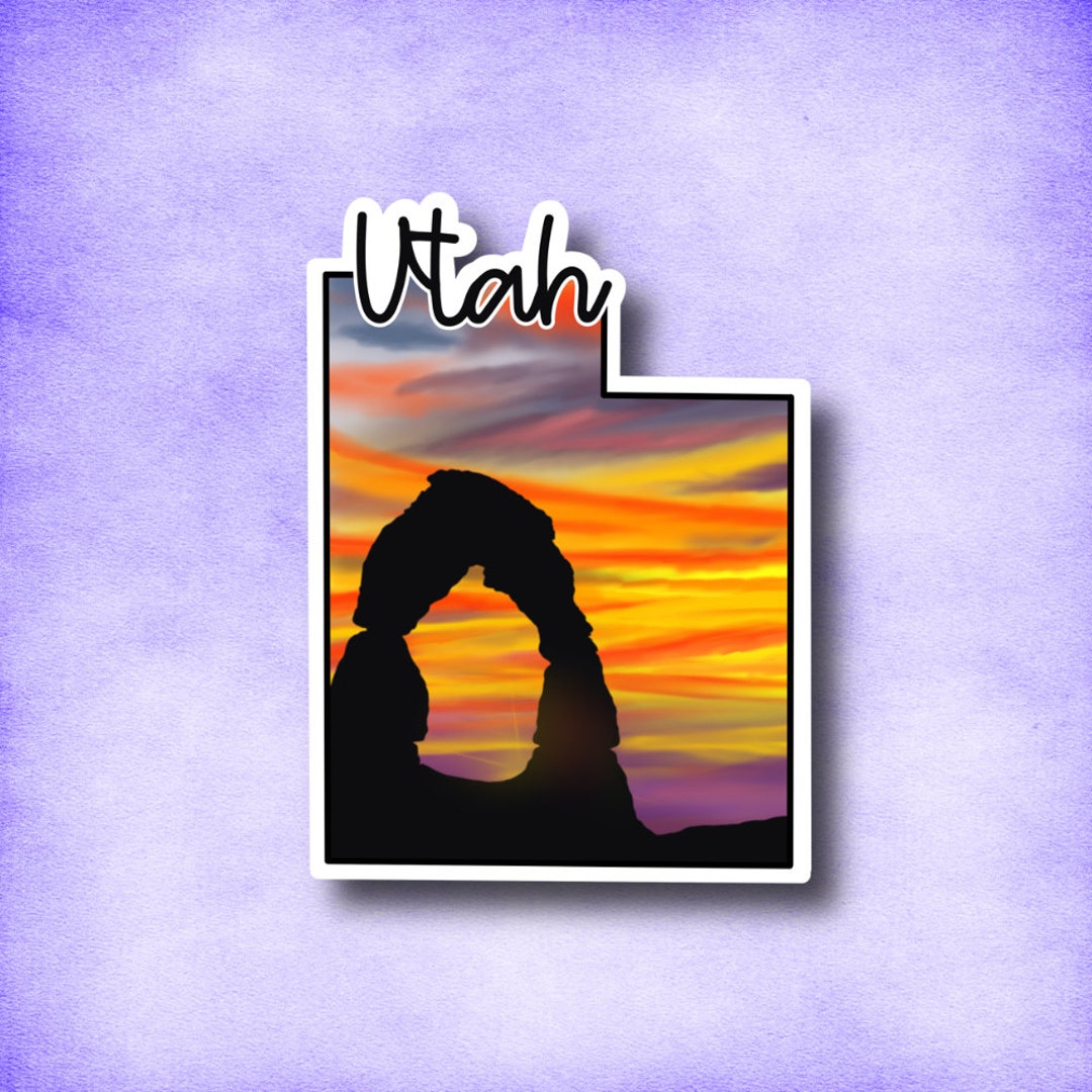 Utah Sticker Pack, Custom State Sticker, Stickers for Laptop, Sticker ...