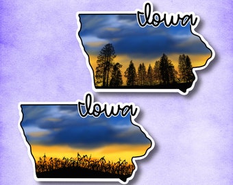 Personalized Iowa License Plate Decals Stickers Version 1 - Etsy