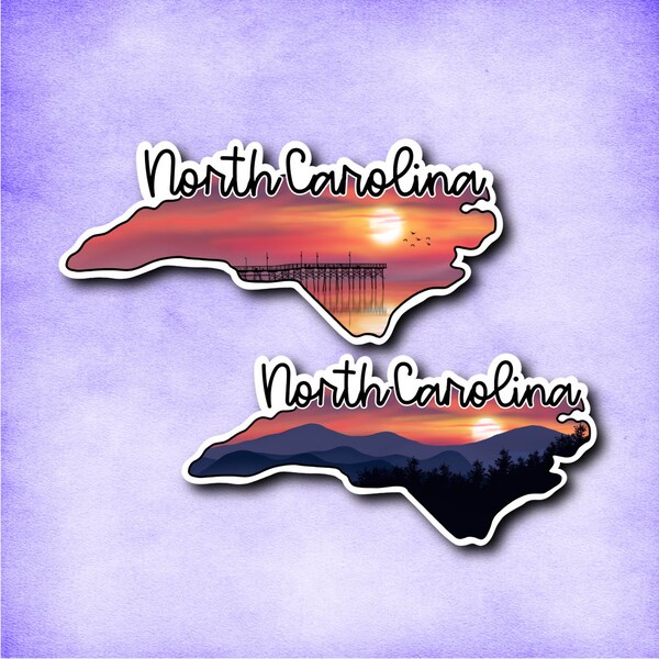 North Carolina Sticker - Etsy