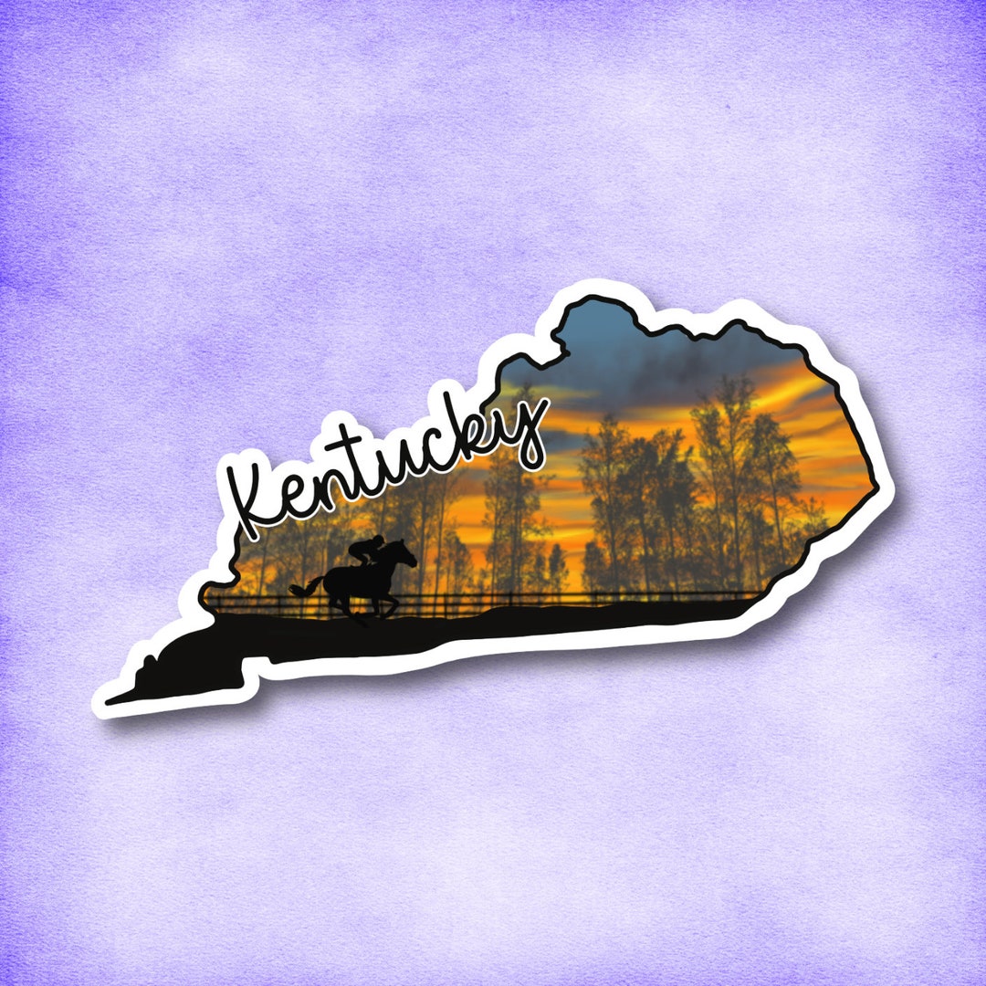 Kentucky KY State Sticker | Tourist Vinyl Die Cut Decal for Journals ...