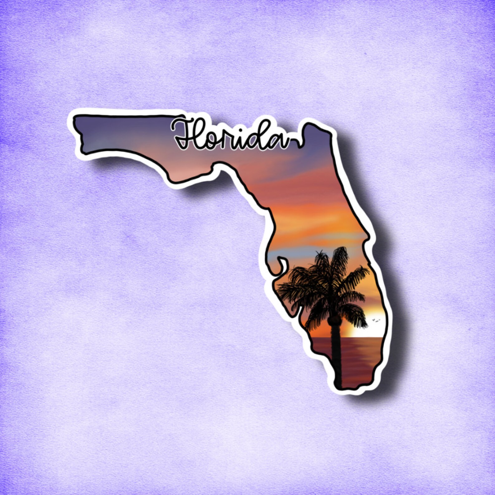 Florida sticker pack Custom state sticker stickers for | Etsy