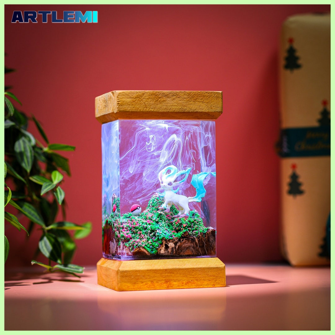 LEAFEON PO.KEMO.N Night Light Custom Pokemon Resin Lamp Pokemon ...