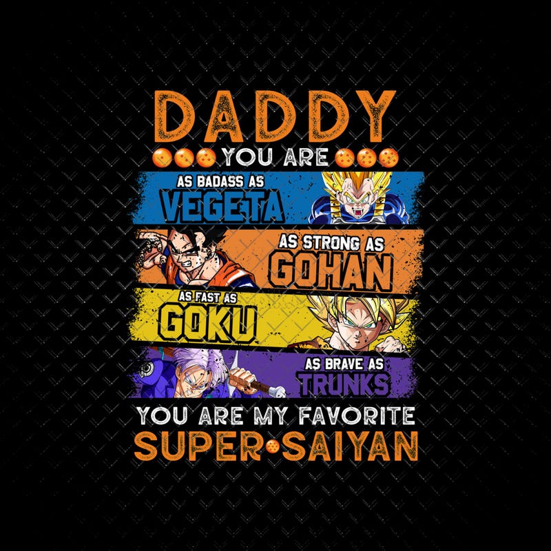 Goku Father Day Png - Etsy