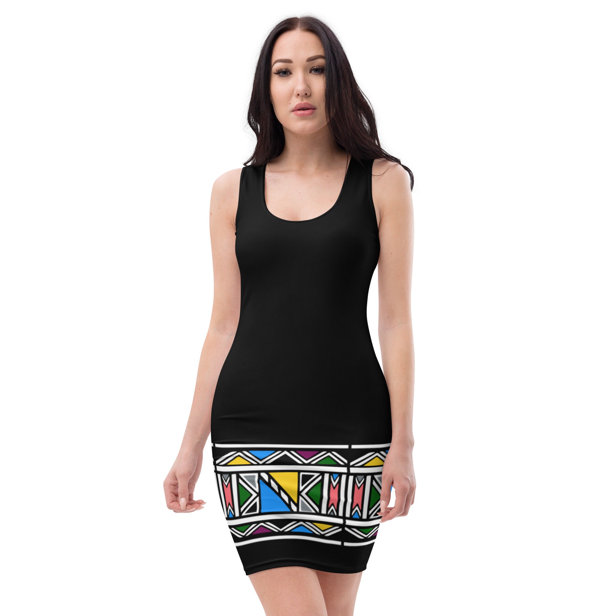 Ndebele African Print Sublimation Cut & Sew Dress - Etsy
