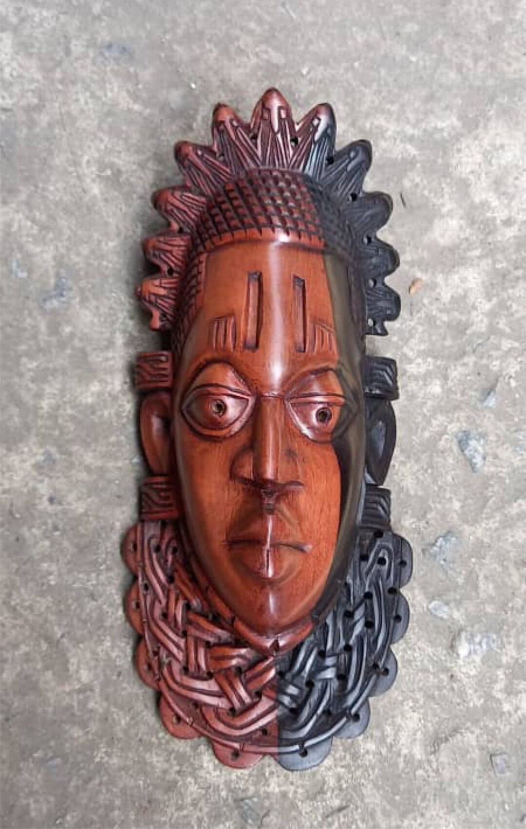 Wooden Benin Mask | African Art - Etsy