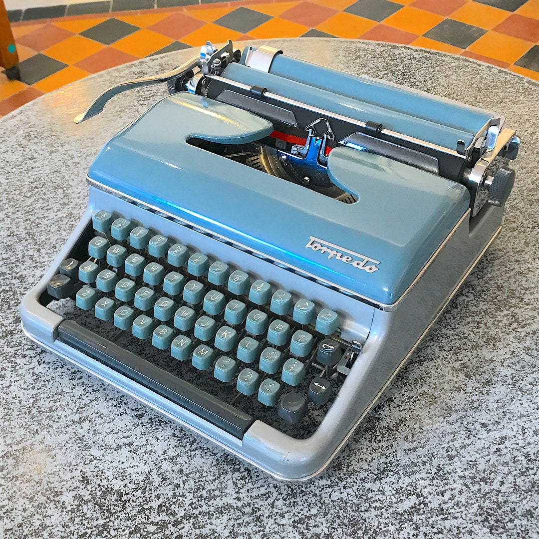 Torpedo blue Bird Typewriter QWERTY Keyboard New Platen - Etsy