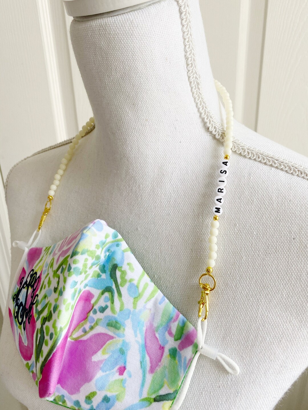 ADULT and YOUTH SIZE Cream White Custom Name Face Mask - Etsy