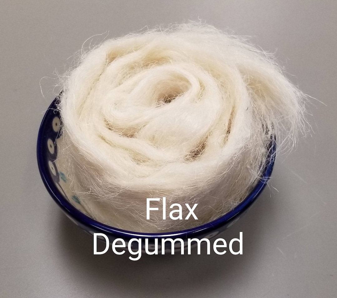 Flax Fiber Degummed and Bleached Card Sliver. Loose Fibers. - Etsy