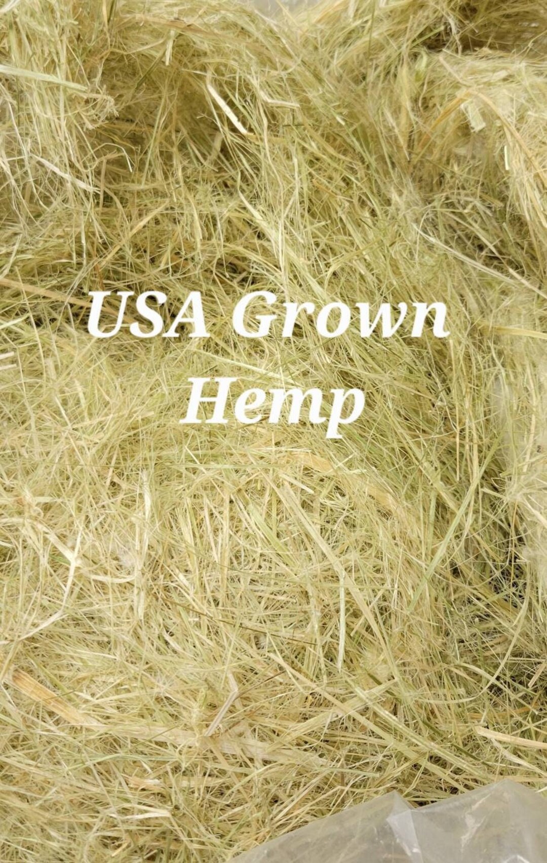Hemp Fiber USA Grown, 4oz. Short Straw, Vegetable, Great for Paper ...